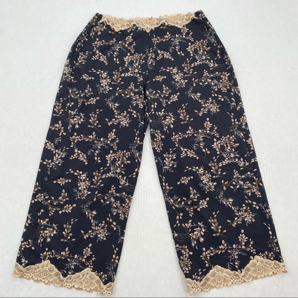 Soma | Intimates & Sleepwear | Soma Pajama Pants Lounging Lace Black ...